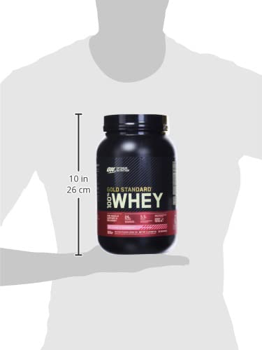 Optimum Nutrition Gold Standard 100% Whey Protein Powder, Delicious Strawberry, 2 Pound (Packaging May Vary)