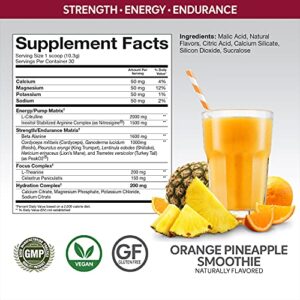 nPower Nutrition-Train Pre-Workout for Women, Orange Pineapple, 30 Servings, Stimulant Free, Increase Focus & Muscle Pumps