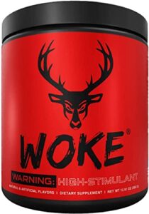 bucked up – woke – high stim pre workout – best tasting – focus nootropic, pump, strength and growth, 30 servings (blue raz)