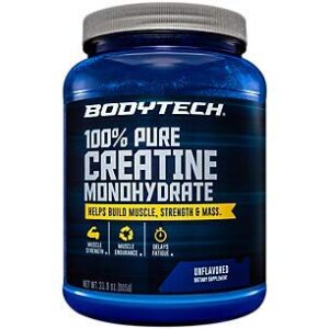 bodytech 100% pure creatine monohydrate powder (31.9 oz)