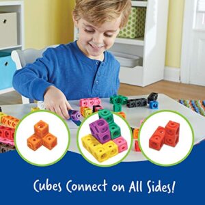 Learning Resources MathLink Cubes - Set of 100 Cubes, Ages 5+, Kindergarten STEM Activities, Math Manipulatives and Counters, Easter Basket Stuffers