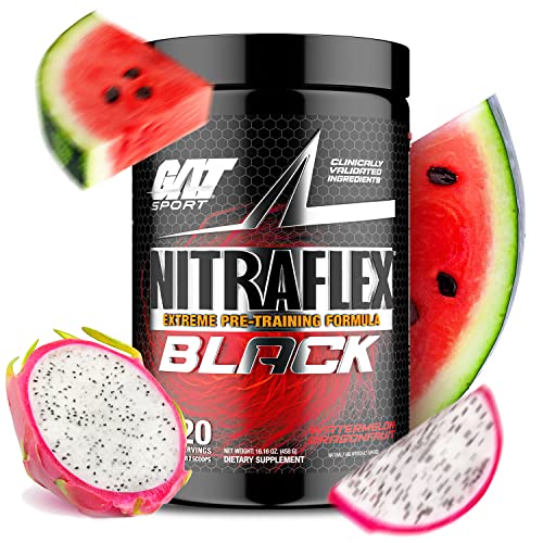 Nitraflex Black, Extreme Pre-Training Formula, 40 Servings (Watermelon Dragonfruit)