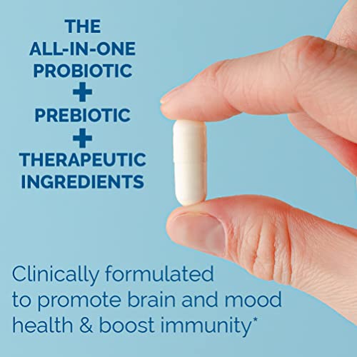 Clear Probiotics Brain and Mood - Brain Fog - Brain Cell Generation and Growth - Improved Mental Acuity - Memory - Balanced Microbiome - Ginkgo Biloba - Lions - Mane - 60 Count