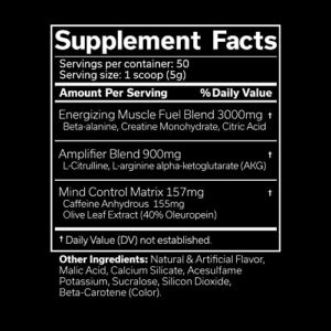 JNX SPORTS The Curse! Pre Workout Supplement - Energy & Focus, Enhanced Blood Flow - Vegan Nitric Oxide Booster with Creatine & Caffeine | Peach Rings | 50 SRV