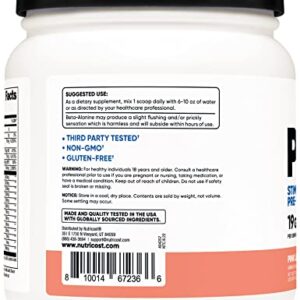 Nutricost Stim-Free Pre-Workout, 30 Servings (Pink Lemonade) - Caffeine Free, Stimulant Free, Non-GMO, Gluten Free