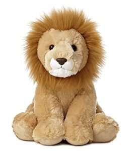 betheaces aurora world plush lion 14″ , brown, ages 3 & up