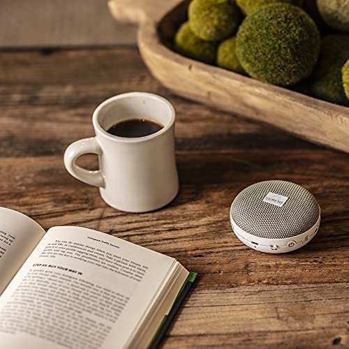 Serene Evolution 36 Sound Portable White Noise Machine for Adults, USB Rechargeable Sound Machine for Sleeping & Travel, Soothing Sleep Sounds Include Fan, Ocean, Pink & Brown Noise, Rain, Waterfall