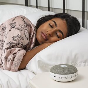 Serene Evolution 36 Sound Portable White Noise Machine for Adults, USB Rechargeable Sound Machine for Sleeping & Travel, Soothing Sleep Sounds Include Fan, Ocean, Pink & Brown Noise, Rain, Waterfall