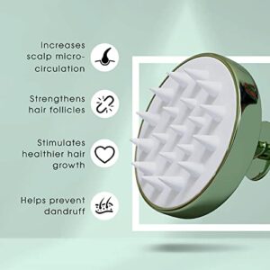 Scalp Energizer, Stimulating Scalp Massager, Deep-Reach Hair Follicle Energizer, Easy-Grip Hypoallergenic Soft Silicon Head Massager for Healthy,Strong Hair, 6x6 cm - Kera Health