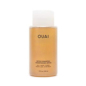 ouai detox shampoo. clarifying cleanse for dirt, oil, product and hard water buildup. get back to super clean, soft and refreshed locks. (10 oz)