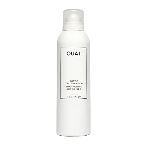 OUAI Super Dry Shampoo. Cleanse, Remove Product Buildup and Refresh Hair without Water. Adds Instant Volume and Shine to Fine, Oily Hair. Free from Parabens and Sulfates (4.2 Oz)