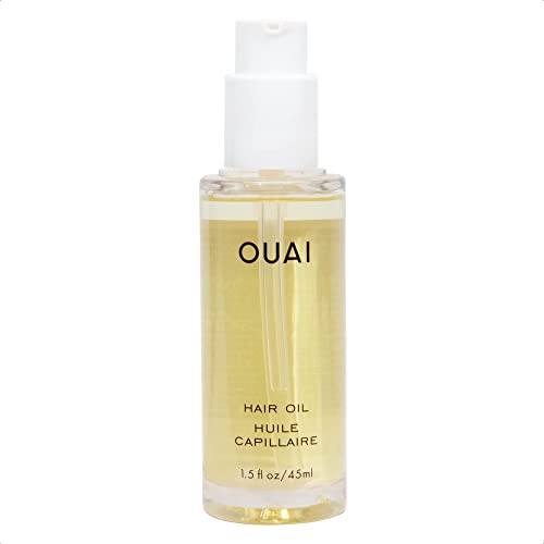 OUAI Hair Oil, Multitasking Oil Protects from UV/Heat Damage and Frizz, Adds Mega Shine and Smooths Split Ends. Safe for Colored Hair. Free from Parabens, Sulfates and Phthalates (1.5 oz)