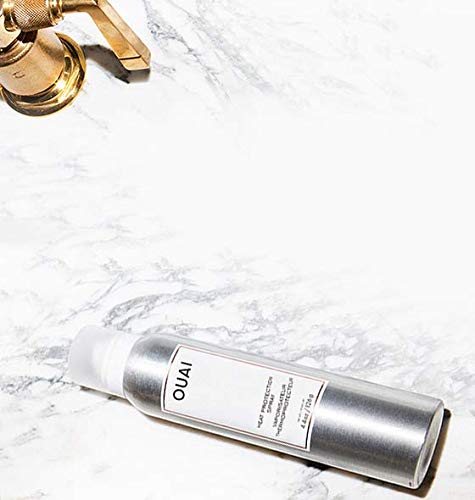 OUAI Heat Protection Spray. An Incredible Multi-Purpose Priming Spray that Provides Heat Protection against heat & styling tools up to 450 degrees Fahrenheit. Great for Colored Hair and All Hair Types