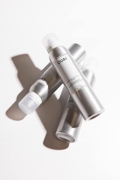 OUAI Heat Protection Spray. An Incredible Multi-Purpose Priming Spray that Provides Heat Protection against heat & styling tools up to 450 degrees Fahrenheit. Great for Colored Hair and All Hair Types