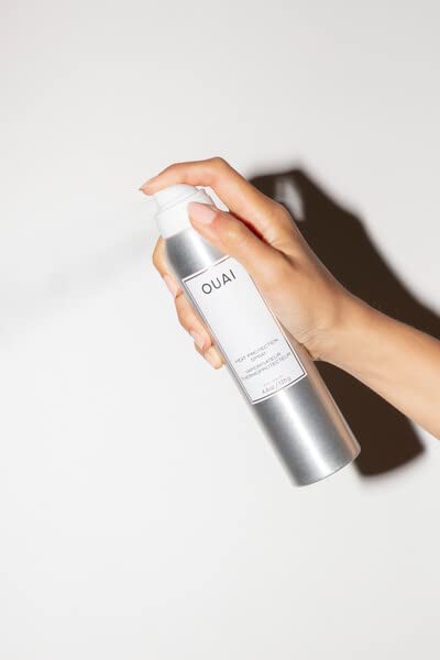 OUAI Heat Protection Spray. An Incredible Multi-Purpose Priming Spray that Provides Heat Protection against heat & styling tools up to 450 degrees Fahrenheit. Great for Colored Hair and All Hair Types