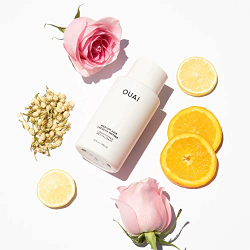 OUAI Medium Conditioner. Strengthening Keratin, Nourishing Babassu and Coconut Oils and Kumquat Extract Leave Hair Hydrated, Shiny and Smooth. Free from Parabens, Sulfates and Phthalates (10 oz)