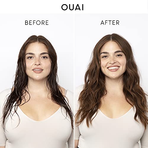 OUAI Air Dry Foam. Wash and Wear Mousse for Perfect Air-Dried Waves. Packed with Kale and Carrot Extract to Condition, Protect and Detangle Hair. Free from Parabens, Sulfates and Phthalates. (4 oz)