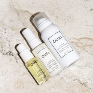 OUAI- Leave In Conditioner Travel Size, Super Dry Shampoo Travel Size, Wave Spray Travel Size