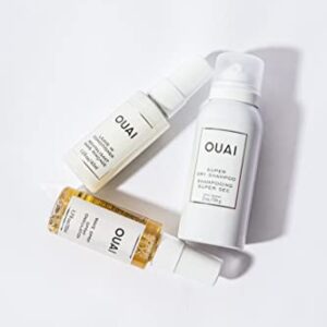 OUAI- Leave In Conditioner Travel Size, Super Dry Shampoo Travel Size, Wave Spray Travel Size