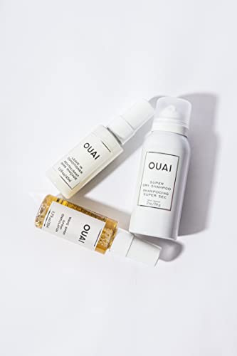 OUAI- Leave In Conditioner Travel Size, Super Dry Shampoo Travel Size, Wave Spray Travel Size