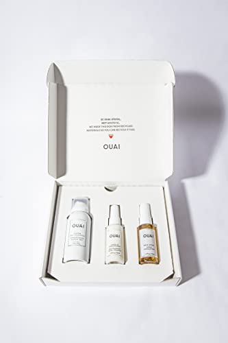 OUAI- Leave In Conditioner Travel Size, Super Dry Shampoo Travel Size, Wave Spray Travel Size