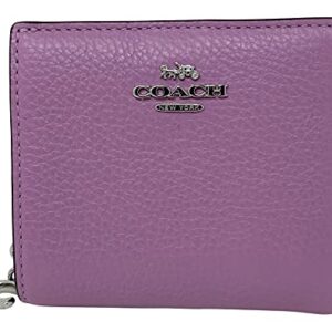 Coach Pebble Leather Snap Wallet Style No. C2862 Violet Orchid