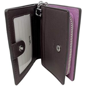 Coach Pebble Leather Snap Wallet Style No. C2862 Violet Orchid