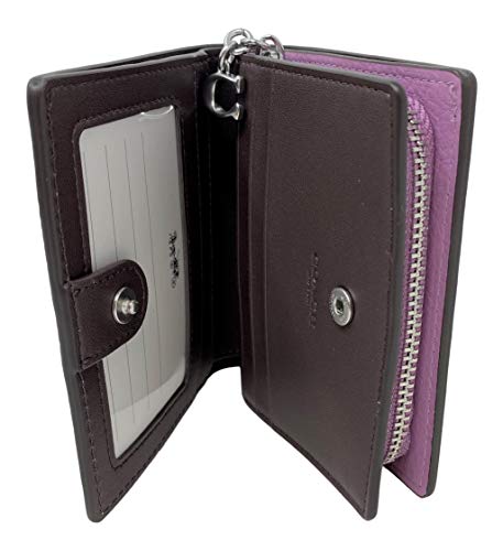 Coach Pebble Leather Snap Wallet Style No. C2862 Violet Orchid