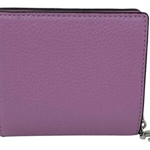 Coach Pebble Leather Snap Wallet Style No. C2862 Violet Orchid