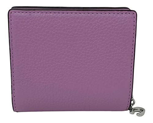 Coach Pebble Leather Snap Wallet Style No. C2862 Violet Orchid