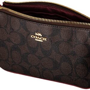 COACH Nolita 19 In Signature Canvas Bag Purse (Brown Red)