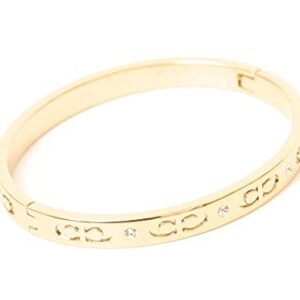 COACH Kissing C HINGED Bangle - Gold