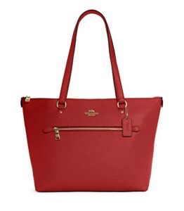 coach gallery tote shoulder bag, red apple