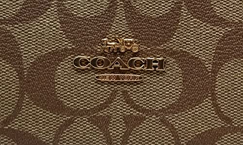 COACH Women's Katy Satchel in Signature Canvas (Khaki Multi)