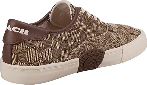 COACH Citysole Skate Sneakers for Women - Traditional Lace Closure with Cushioned Insole, Sleek and Fashionable Sneakers Khaki Jacquard 9.5 B - Medium