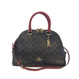 Coach Katy Satchel In Signature Canvas (IM/Brown 1941 Red)