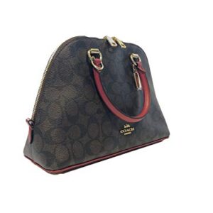 Coach Katy Satchel In Signature Canvas (IM/Brown 1941 Red)