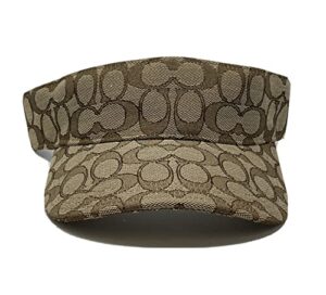 coach men’s signature visor (khaki signature)