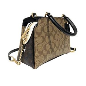 Coach Mini Lillie Carryall In Signature Canvas (IM/Khaki Brown Multi)