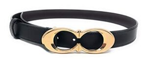 coach women’s signature buckle belt, 25mm (m, black)