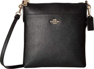 coach crossgrain leather kitt black/gold one size