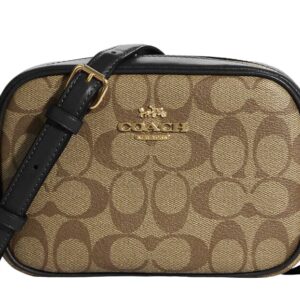 COACH Women's Mini Jamie Camera Bag (Khaki - Black)