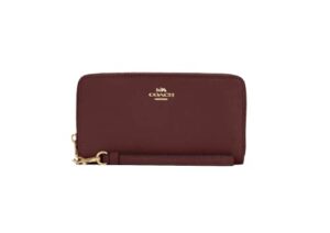 coach long zip around wallet (im/black cherry)