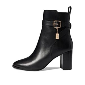 COACH Olivia Leather Bootie Black 9 B (M)