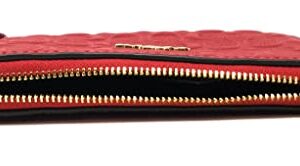 COACH Women's Corner Zip Wristlet (Embossed Leather - 1941 Red)