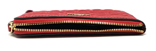 COACH Women's Corner Zip Wristlet (Embossed Leather - 1941 Red)