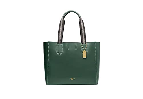 COACH DERBY TOTE IN PEBBLE LEATHER (IM/Everglade)