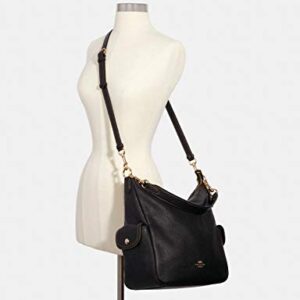 Coach Pennie Leather Shoulder Purse in Black - #6152