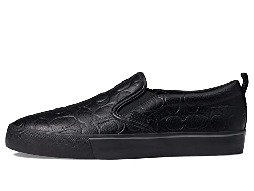 COACH Signature Embossed Pebble Slip-On Skate Sneaker Black 11.5 D (M)