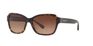 coach sunglasses hc 8232 550713 dark tortoise